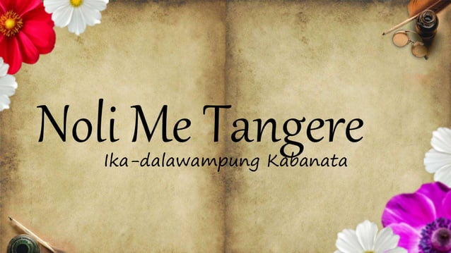 Noli Me Tangere Kabanata 20/Chapter 20 PPT | PPTX