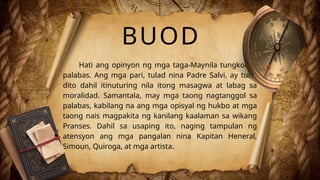 KABANATA 21 EL FILIBUSTERISMO - JOSE RIZAL | PPTX