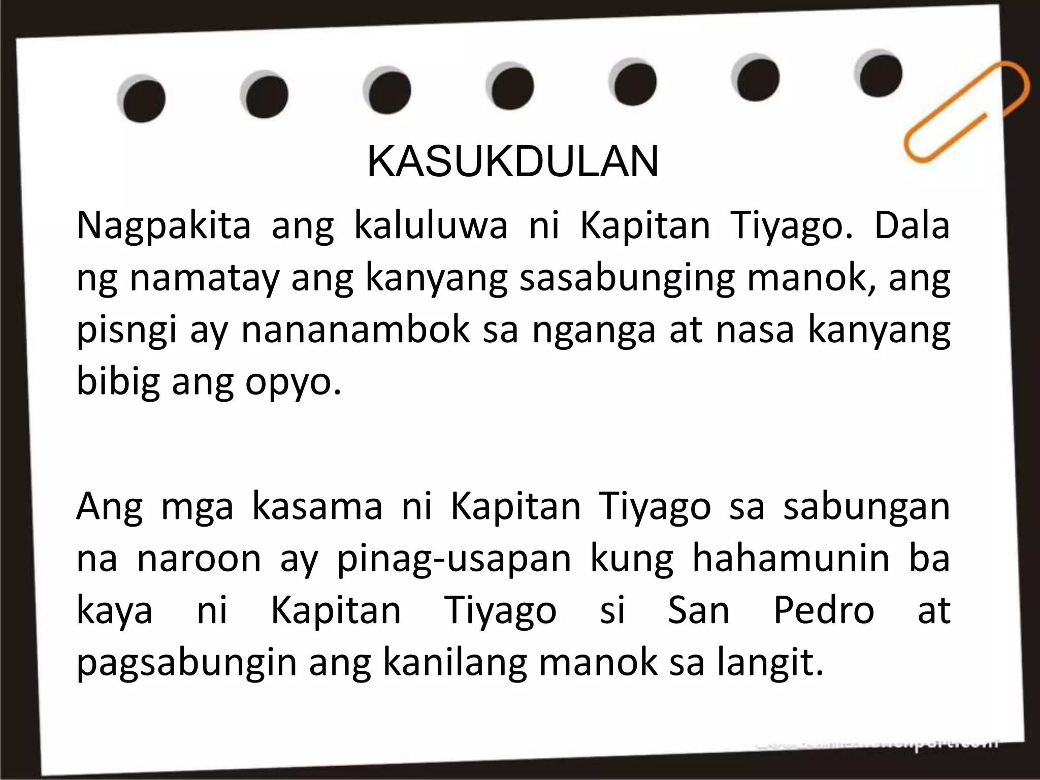 Kabanata 29 El Filibusterismo | PPTX