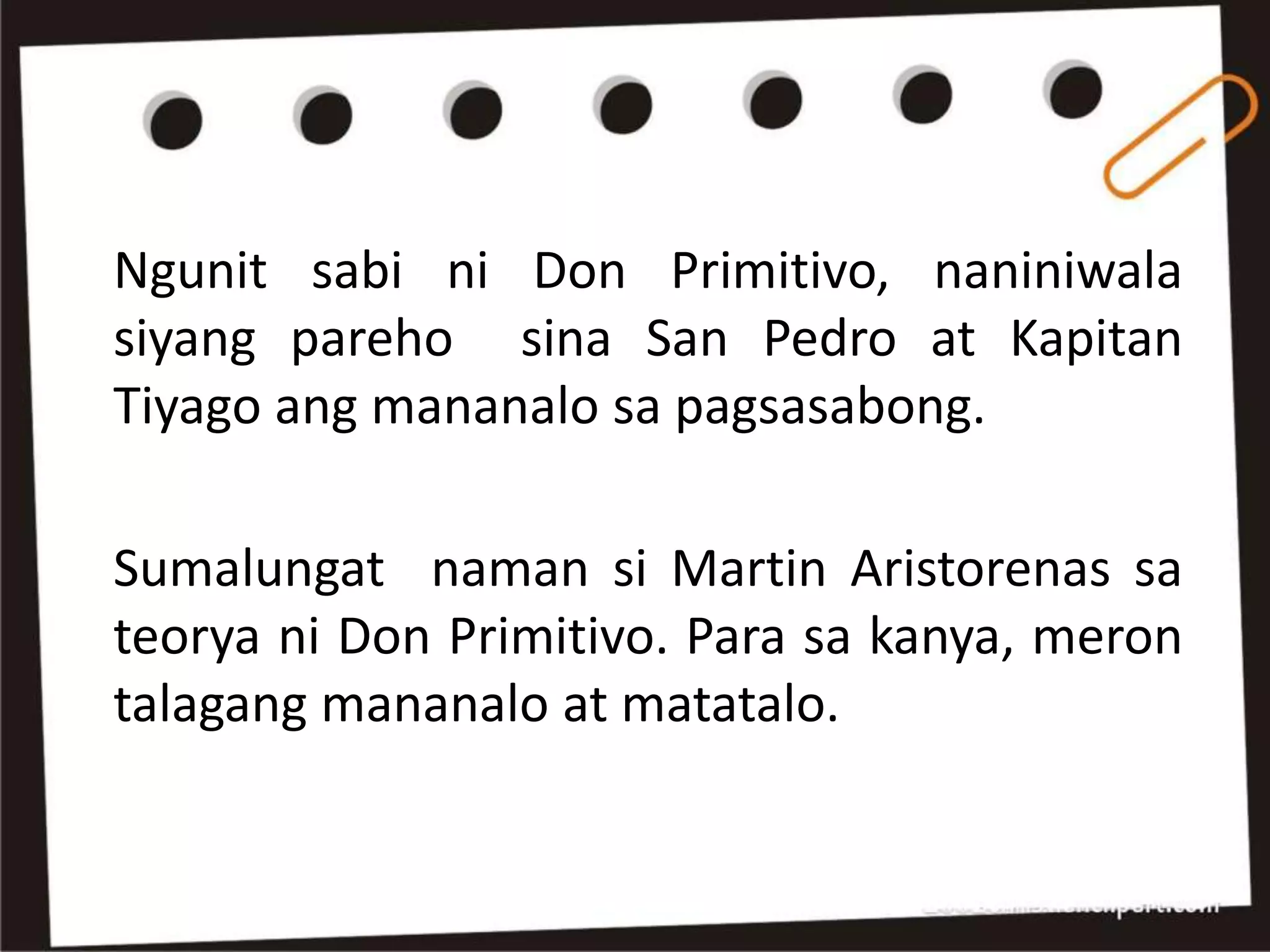 Kabanata 29 El Filibusterismo | PPTX