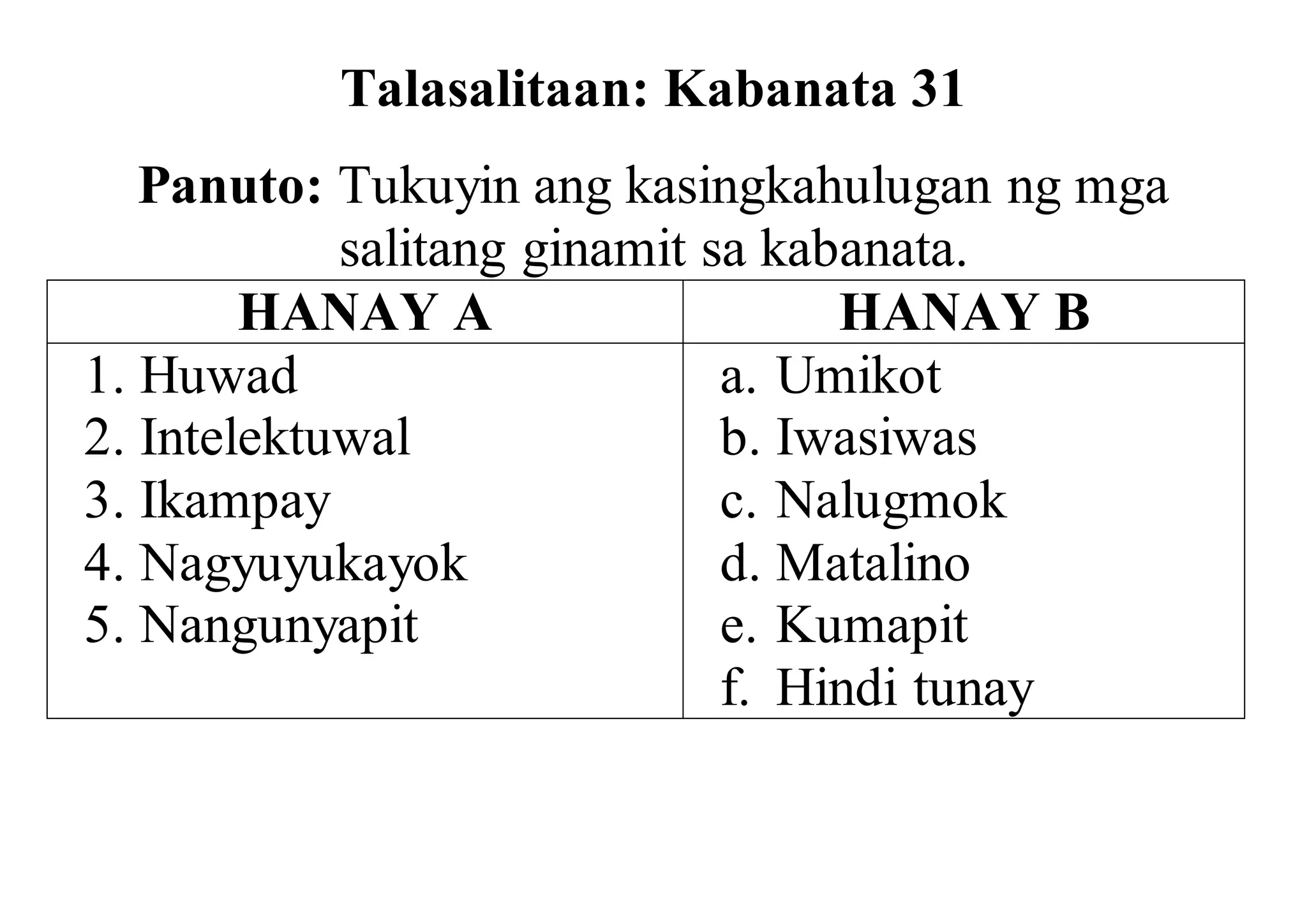 Kabanata 31 | DOCX