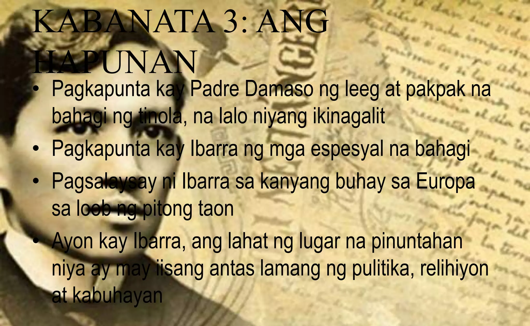 Filipino 9 (Noli Me Tangere): Kabanata 3 (Ang Hapunan) | PPTX