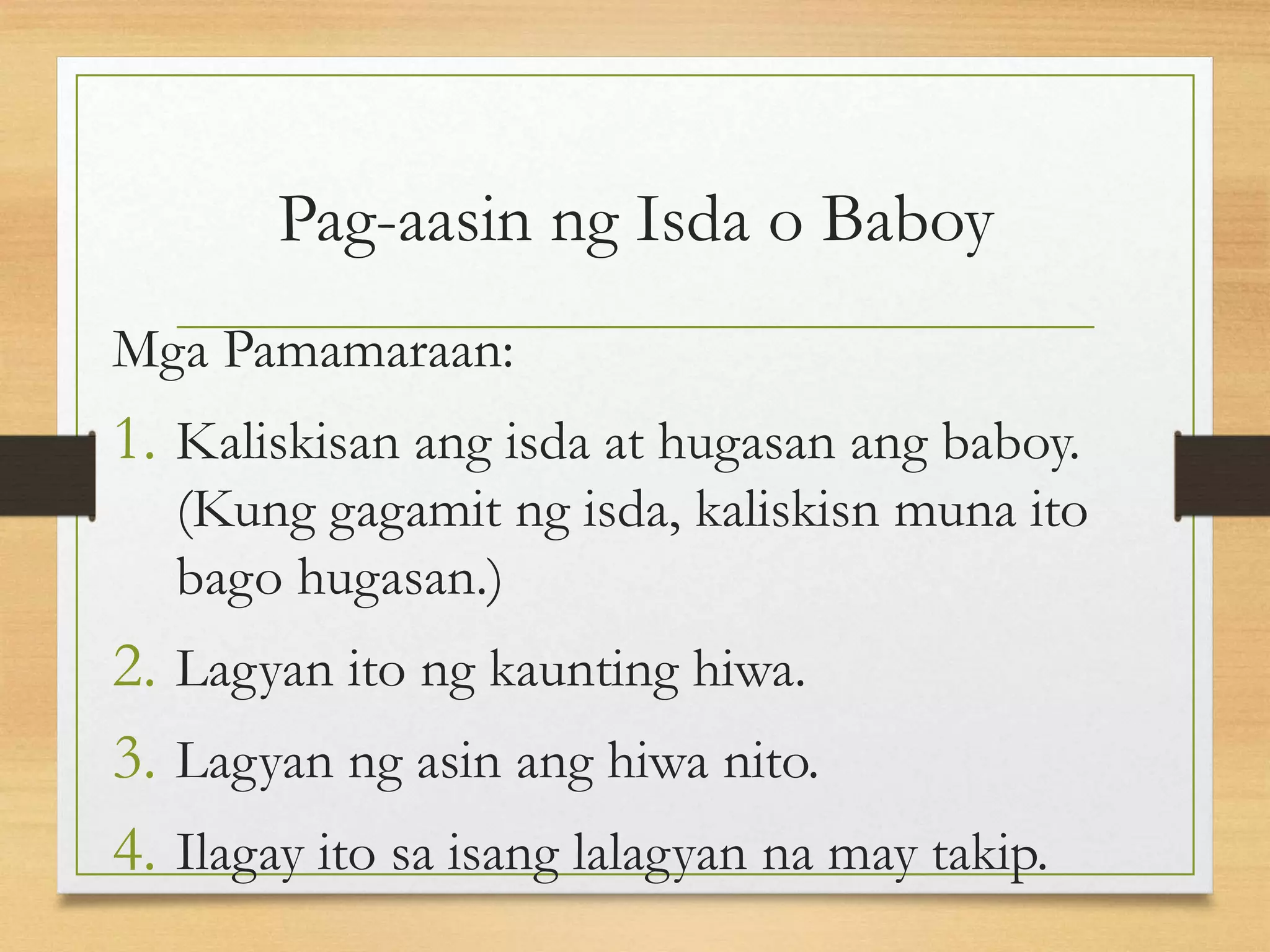 Kabanata 3 pag iimbak | PPTX