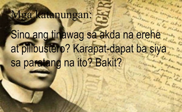 Filipino 9 (Noli Me Tangere): Kabanata 4 (Erehe at Pilibustero) | PPTX