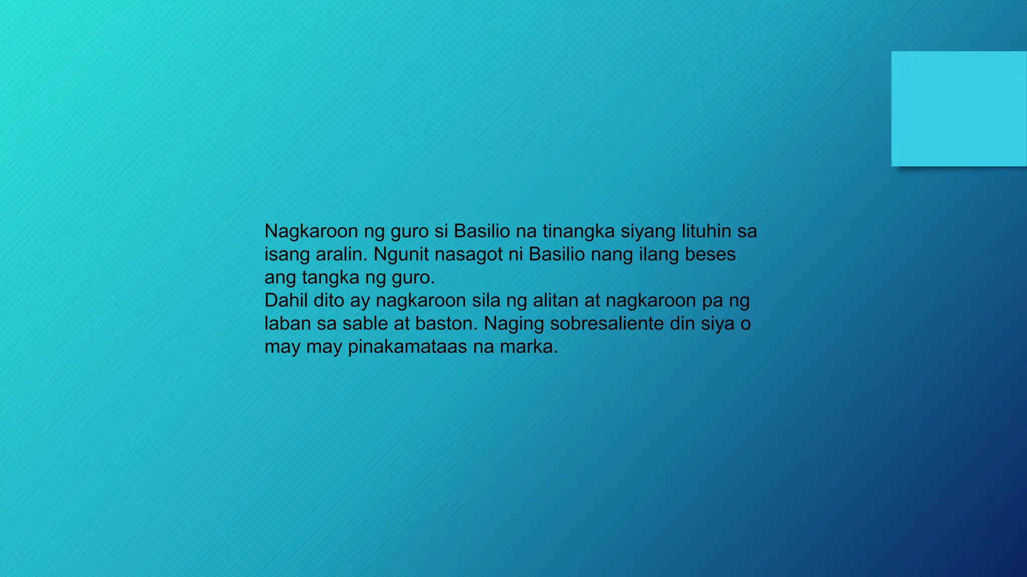 Kabanata 6 El Filibusterismo.pptx buod lamang ito | PPTX