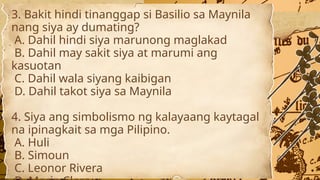 Si Basilio Kabanata 6: Talasalitaan, Buod, at Aral ng Kwento | PPTX