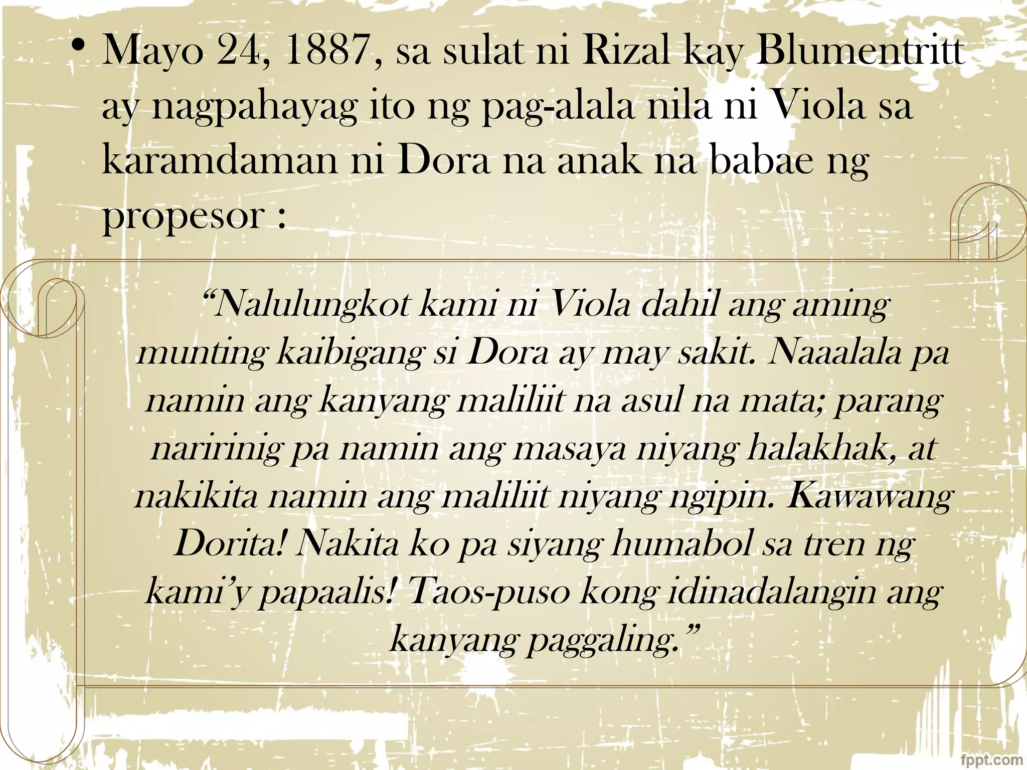 Kabanata9, paglalakbay ni rizal kasama si viola | PPT