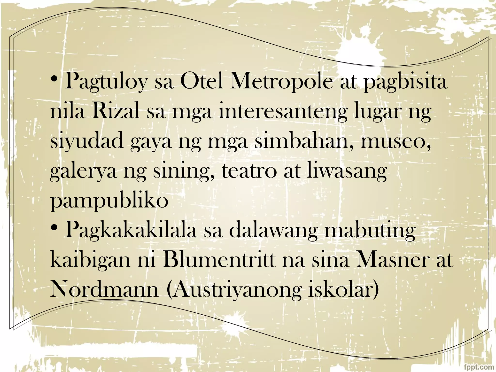 Kabanata9, paglalakbay ni rizal kasama si viola | PPT