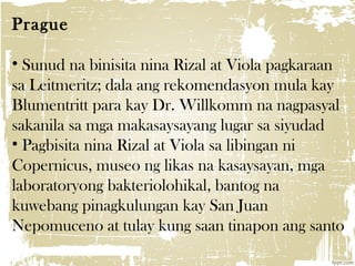Kabanata9, paglalakbay ni rizal kasama si viola | PPT