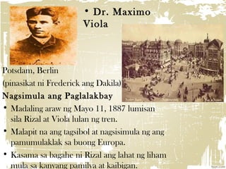 Kabanata9, paglalakbay ni rizal kasama si viola | PPT