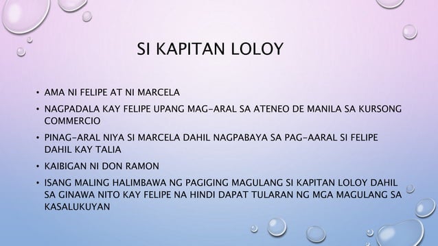 Kabanata vi si felipe (banaag at sikat) | PPTX | Celebrity Families ...