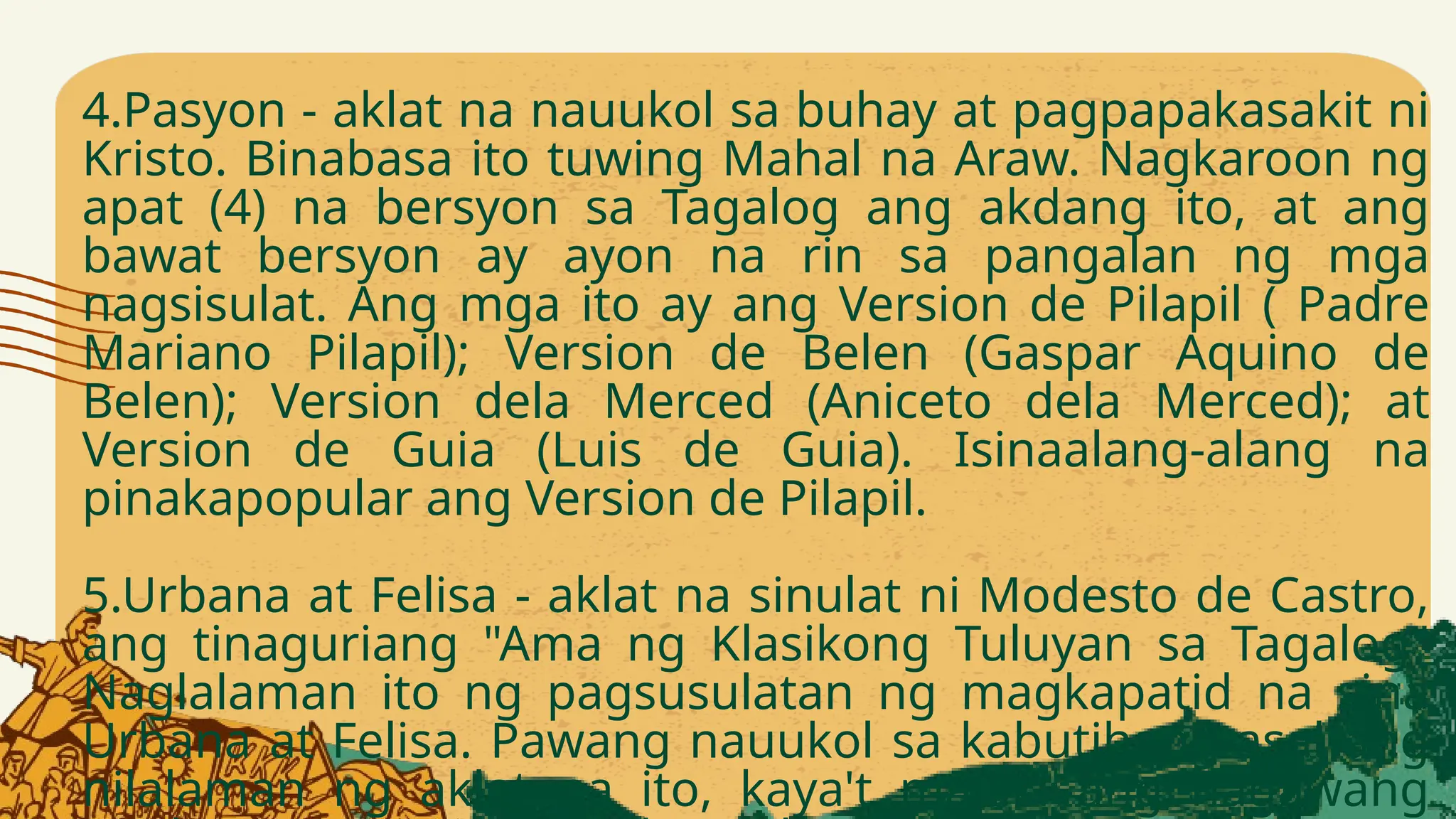KABANATA V MGA UNANG AKDANG FILIPINO NOONG UNANG PANAHON NG KASTILA.pptx