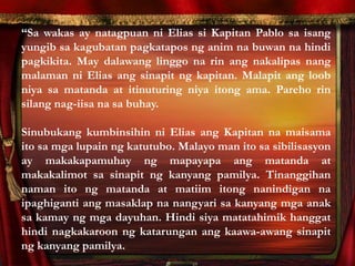 Noli Me Tangere Kabanata 45 Ang Pinag-uusig | PPTX