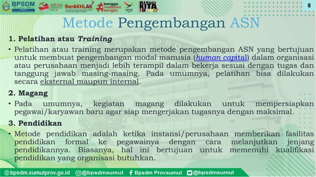 pengembangan kompetensi ASN Pengembangan | PPTX