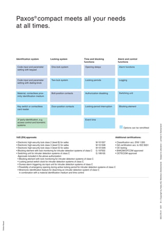 Kaba paxos compact-sales-brochure_en_01 | PDF