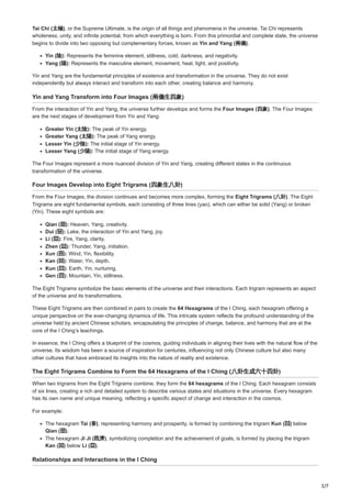 The 64 Hexagrams of the I Ching - also known as the Book of Change | PDF