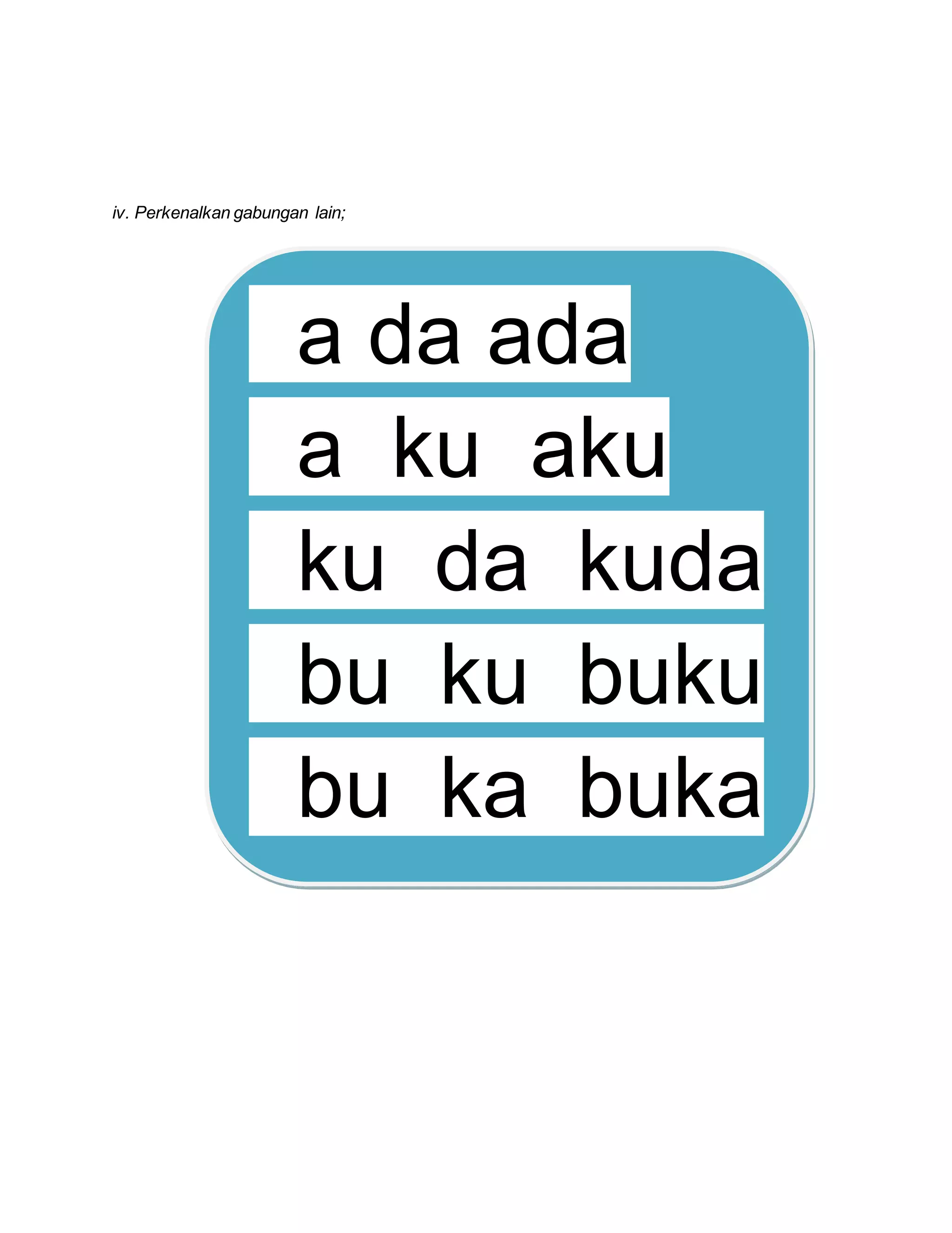 Kab awal membaca | DOCX