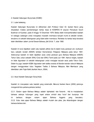 Kab awal membaca | DOCX