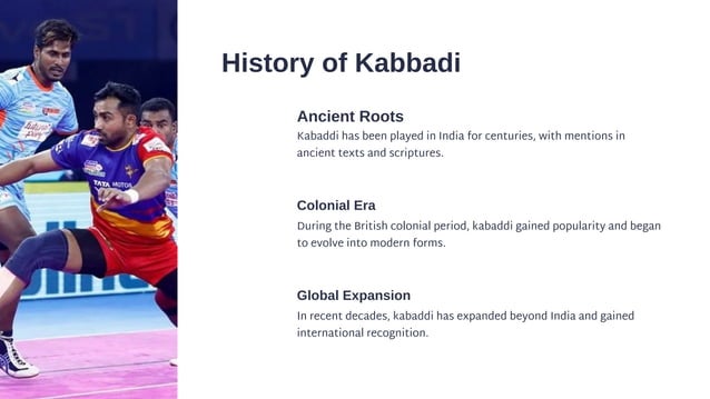 Kabaddi: Ancient Origins, Thrilling Gameplay, and Cultural Significance" | PDF