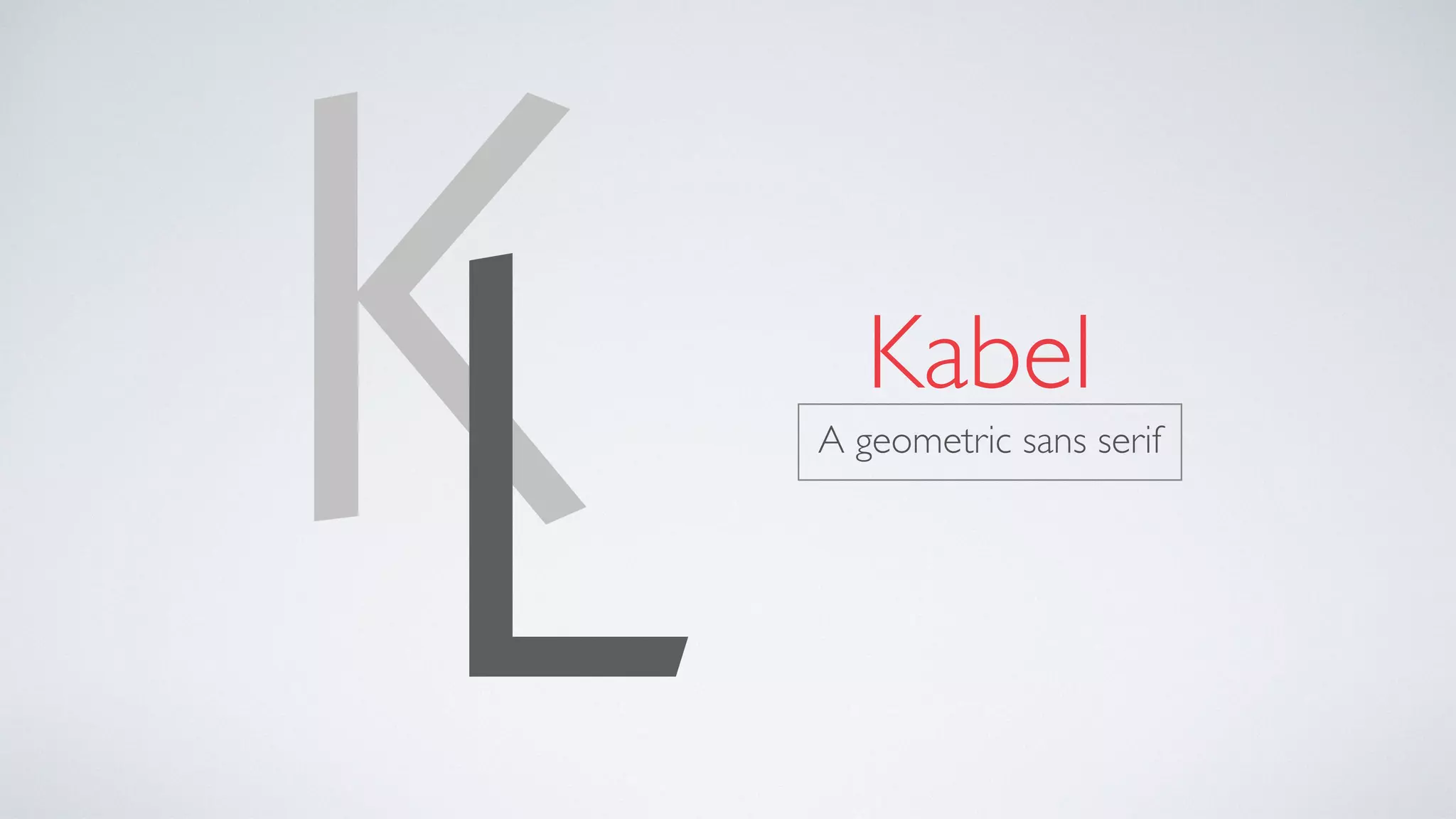 Kabel Typeface | PDF