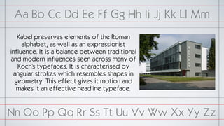 Kabel Typeface | PDF