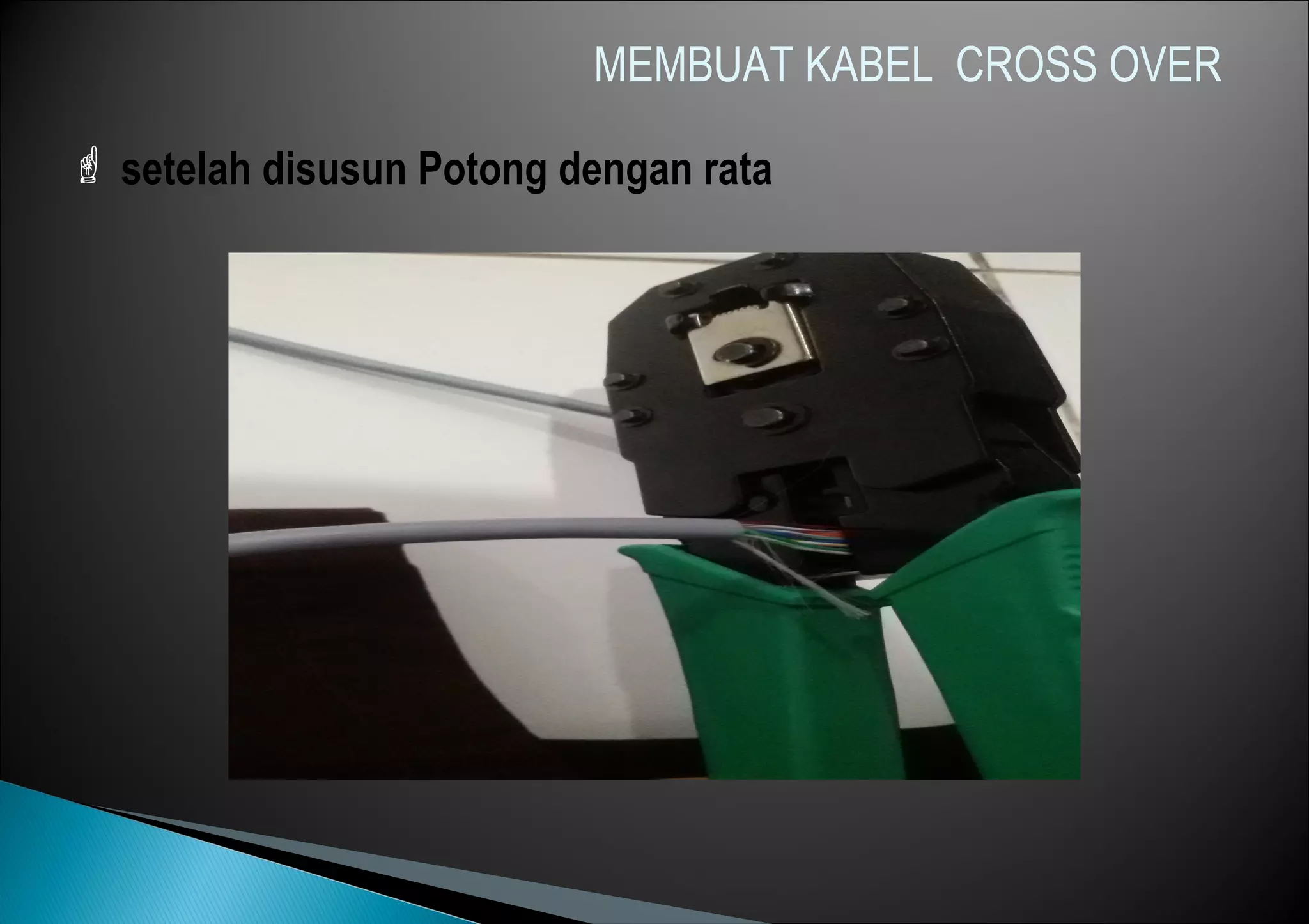 Pembuatan kabel crossover | PPT