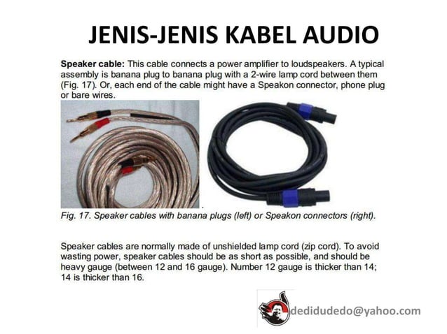 Kabel dan Konektor Audio | PPTX