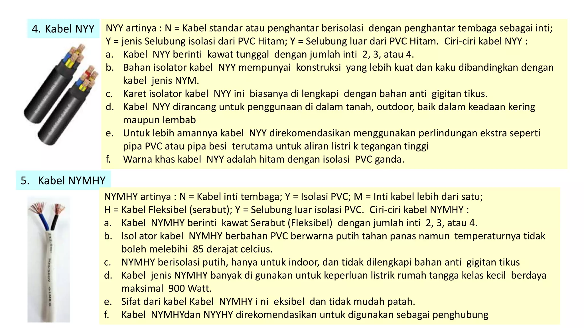 Kabel listrik | PPTX