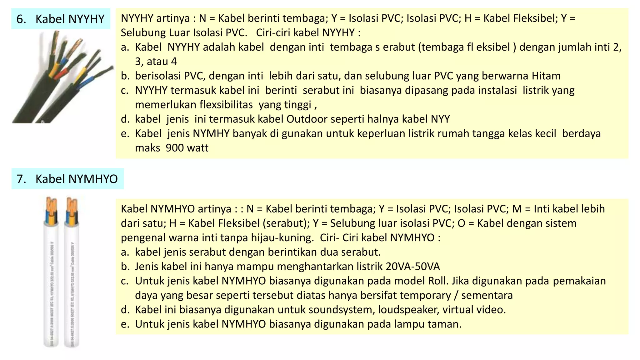 Kabel listrik | PPTX