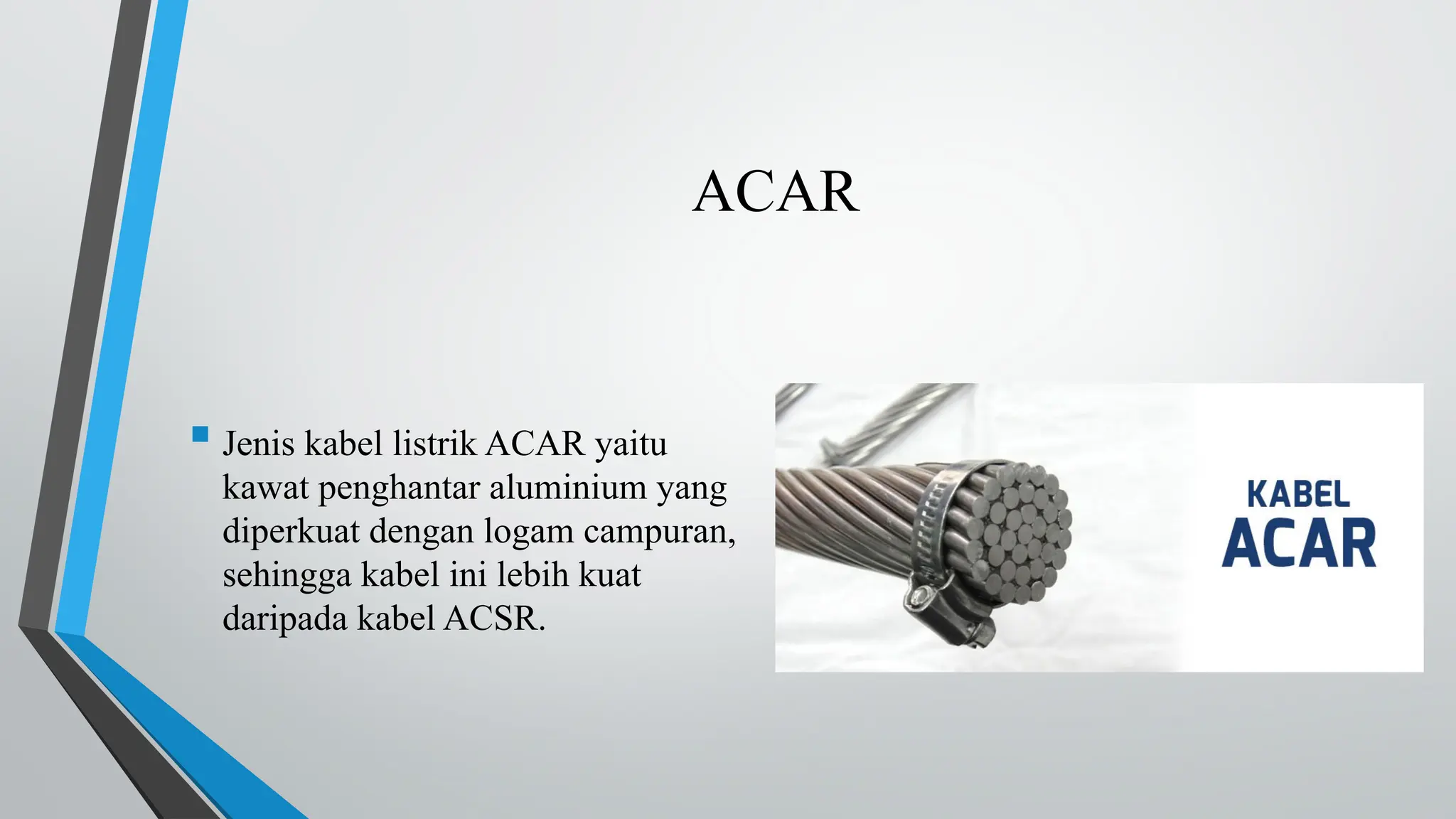macam-macam tipe kabel Instalasi Listrik | PPT