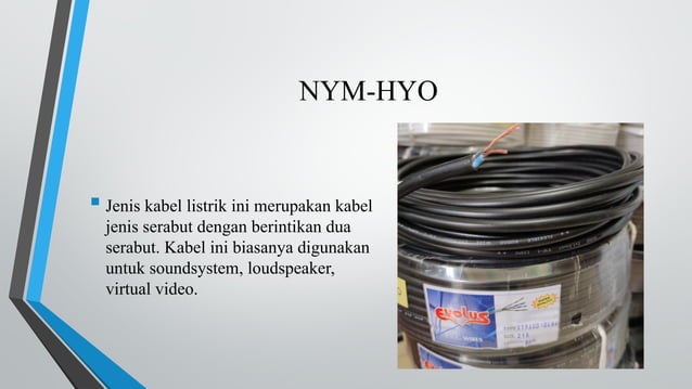 macam-macam tipe kabel Instalasi Listrik | PPT