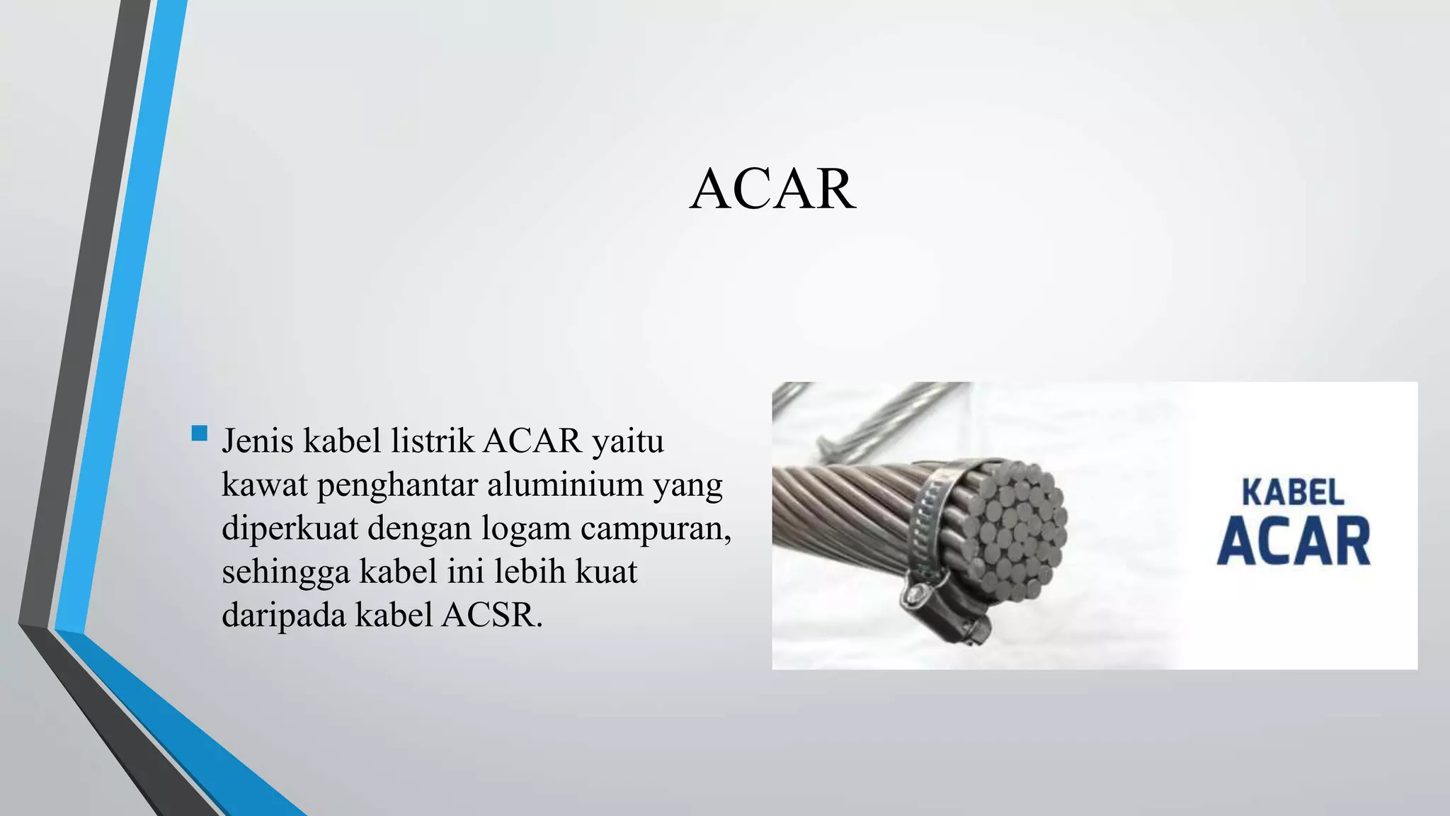 Kabel listrik dan Jenis-jenisnya | PPTX