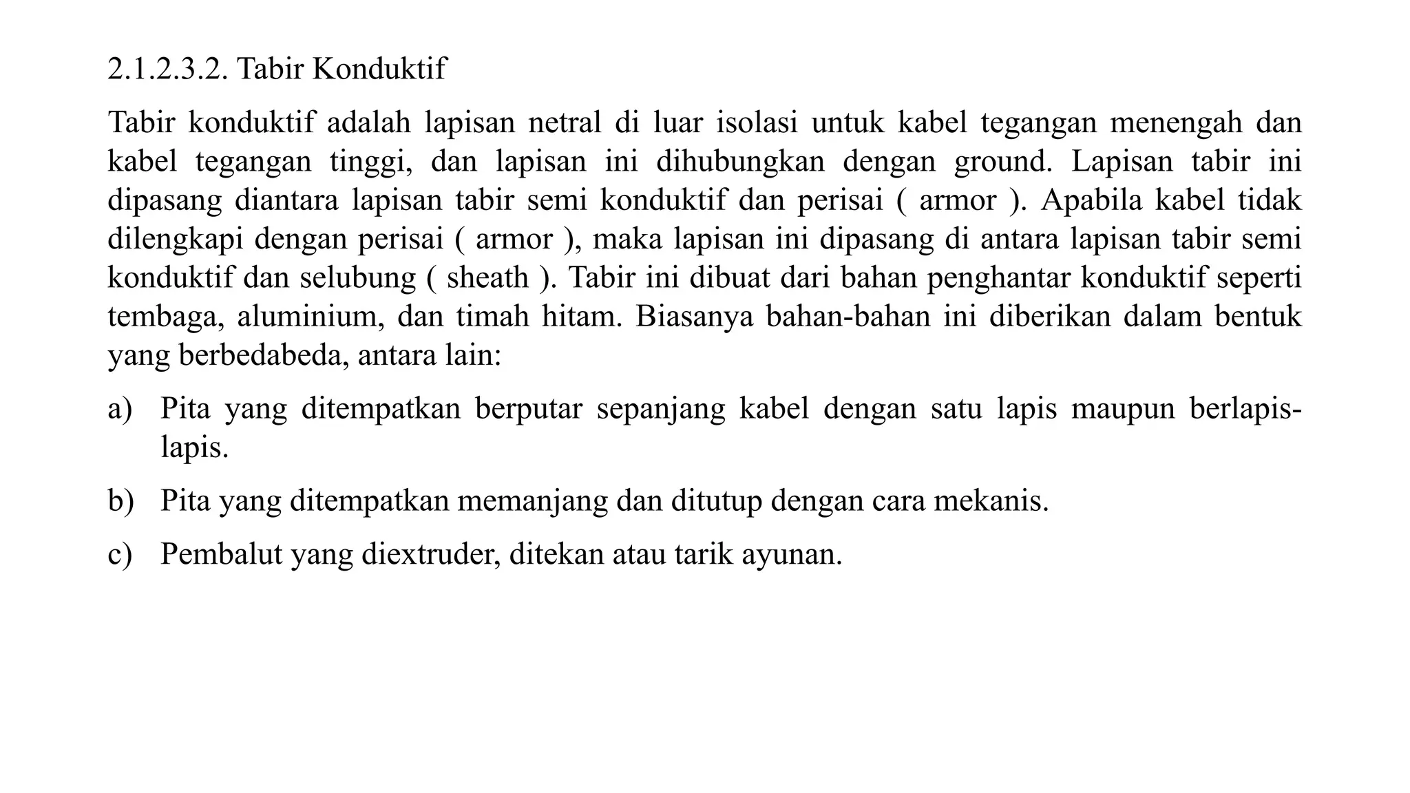 PRESENTASI - TEKNIK TEGANGAN TINGGI - KABEL TENAGA LISTRIK - RAFI REZA ...