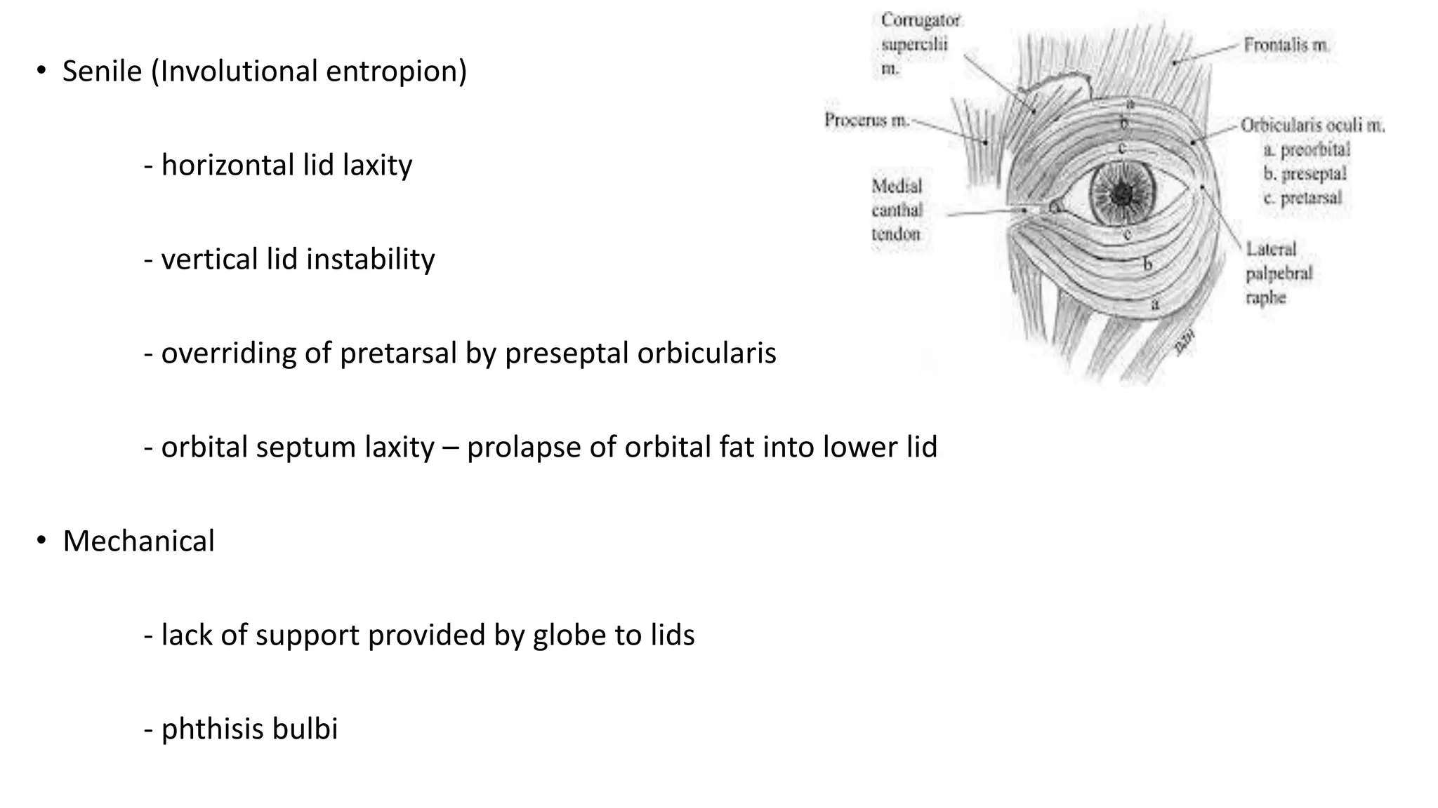 Ectropion and Entropion (Ophthalmology) - Etiology, Management | PPTX