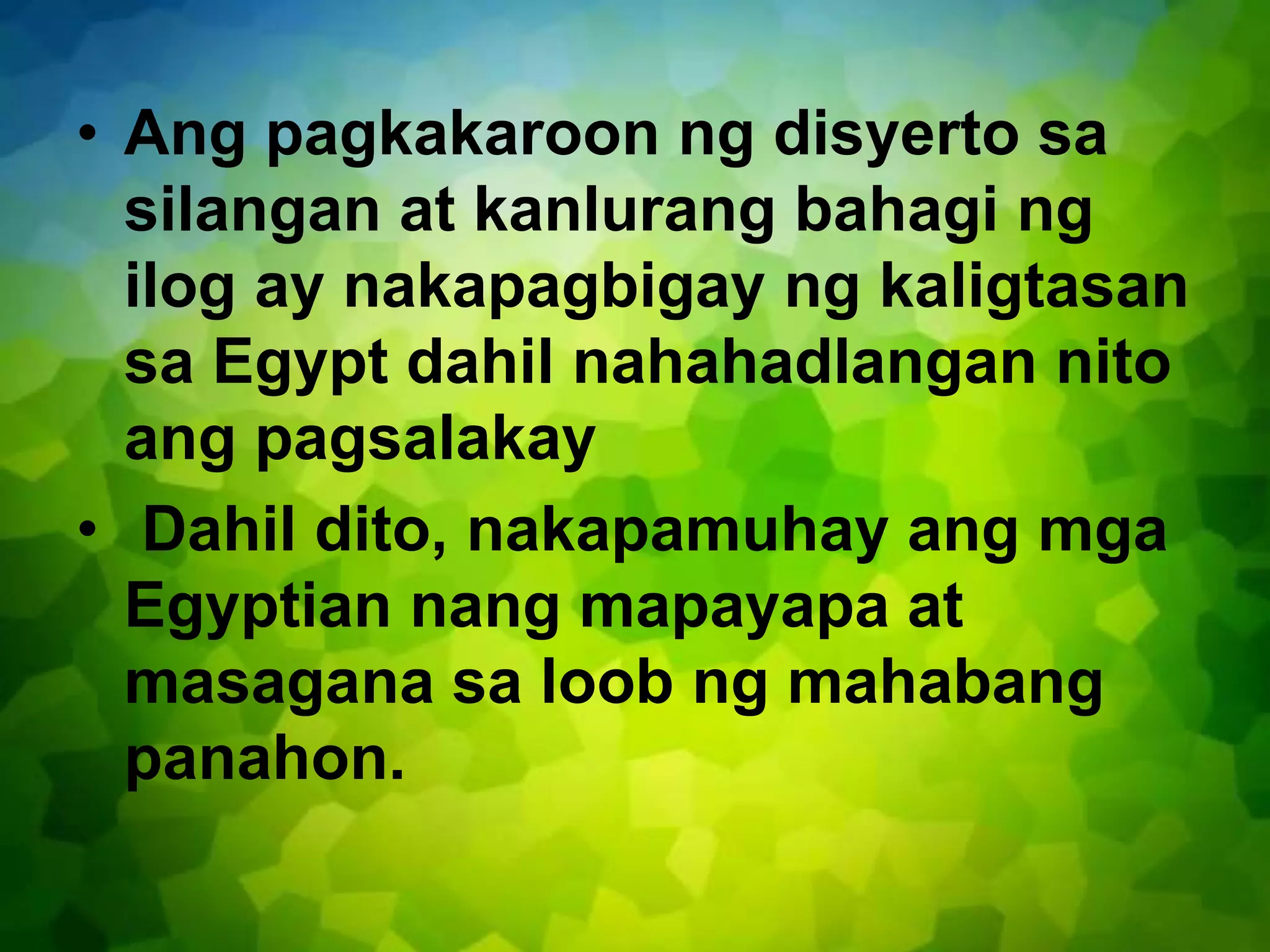 Kabihasnang Africa (Egypt) | PPTX