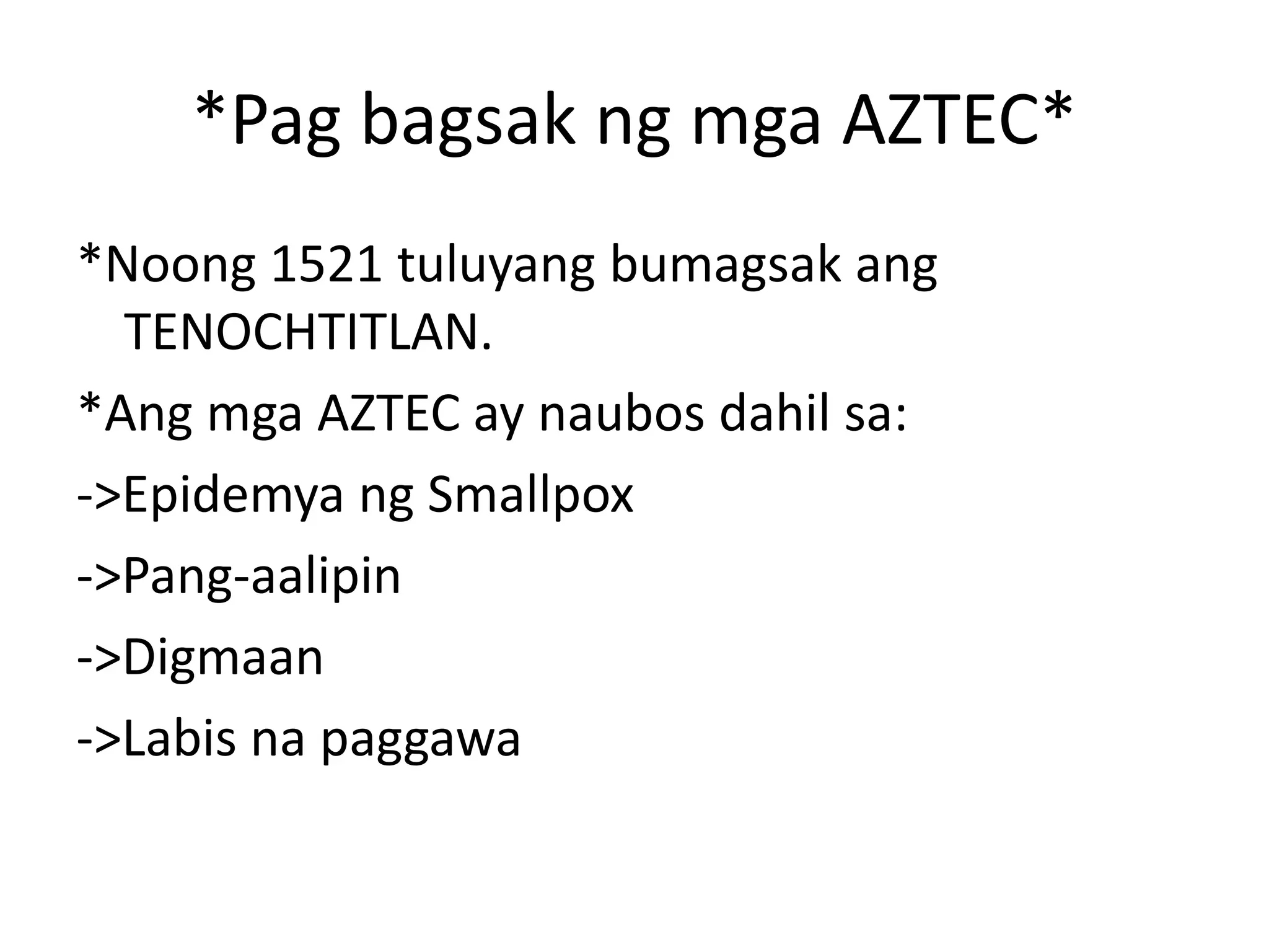Kabihasnang aztec | PPTX