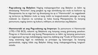 KABIHASNANG BABYLONIANSA MESOPOTAMIA.pptx