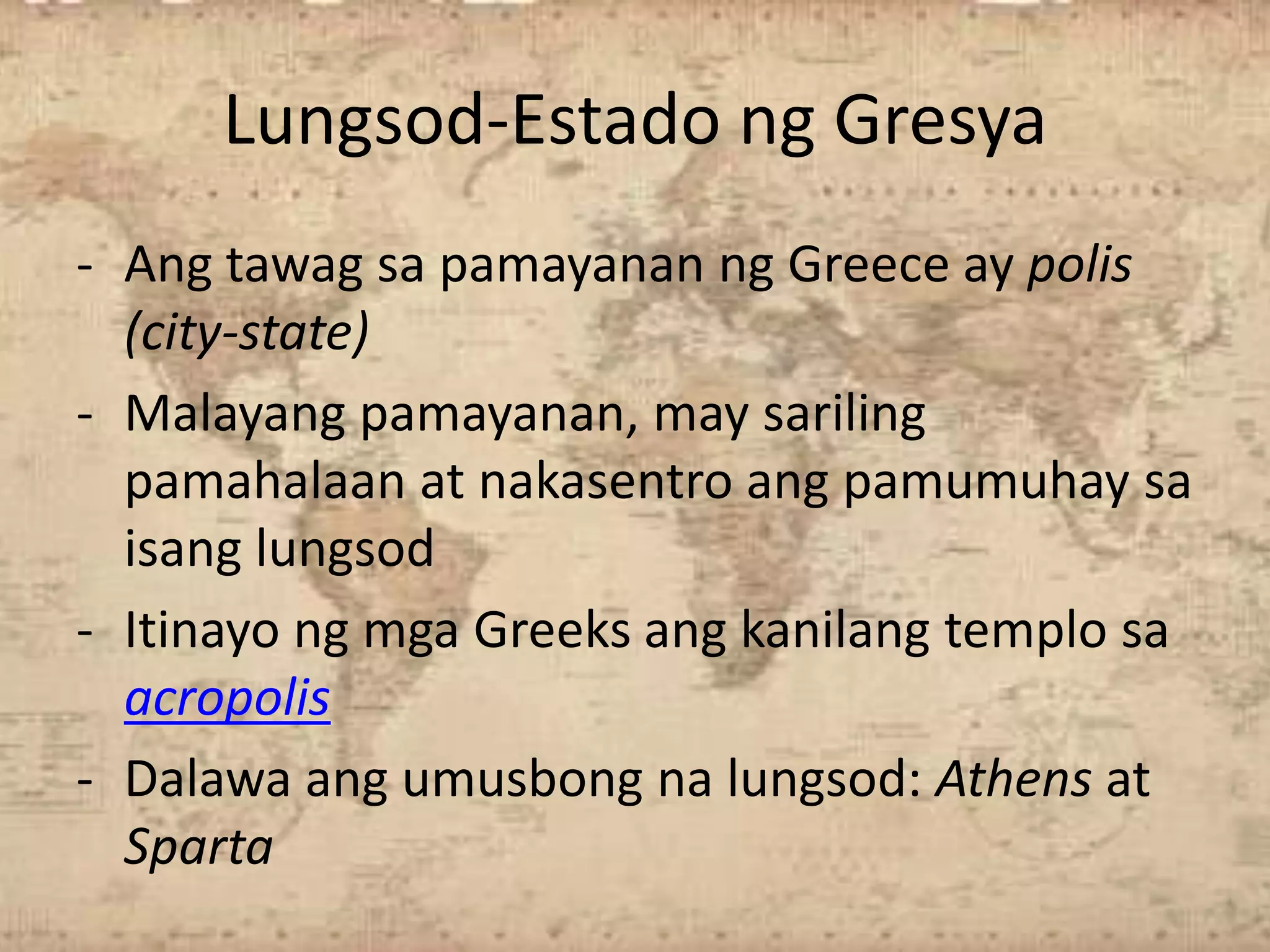 Ang Kabihasnang Greek | PPTX
