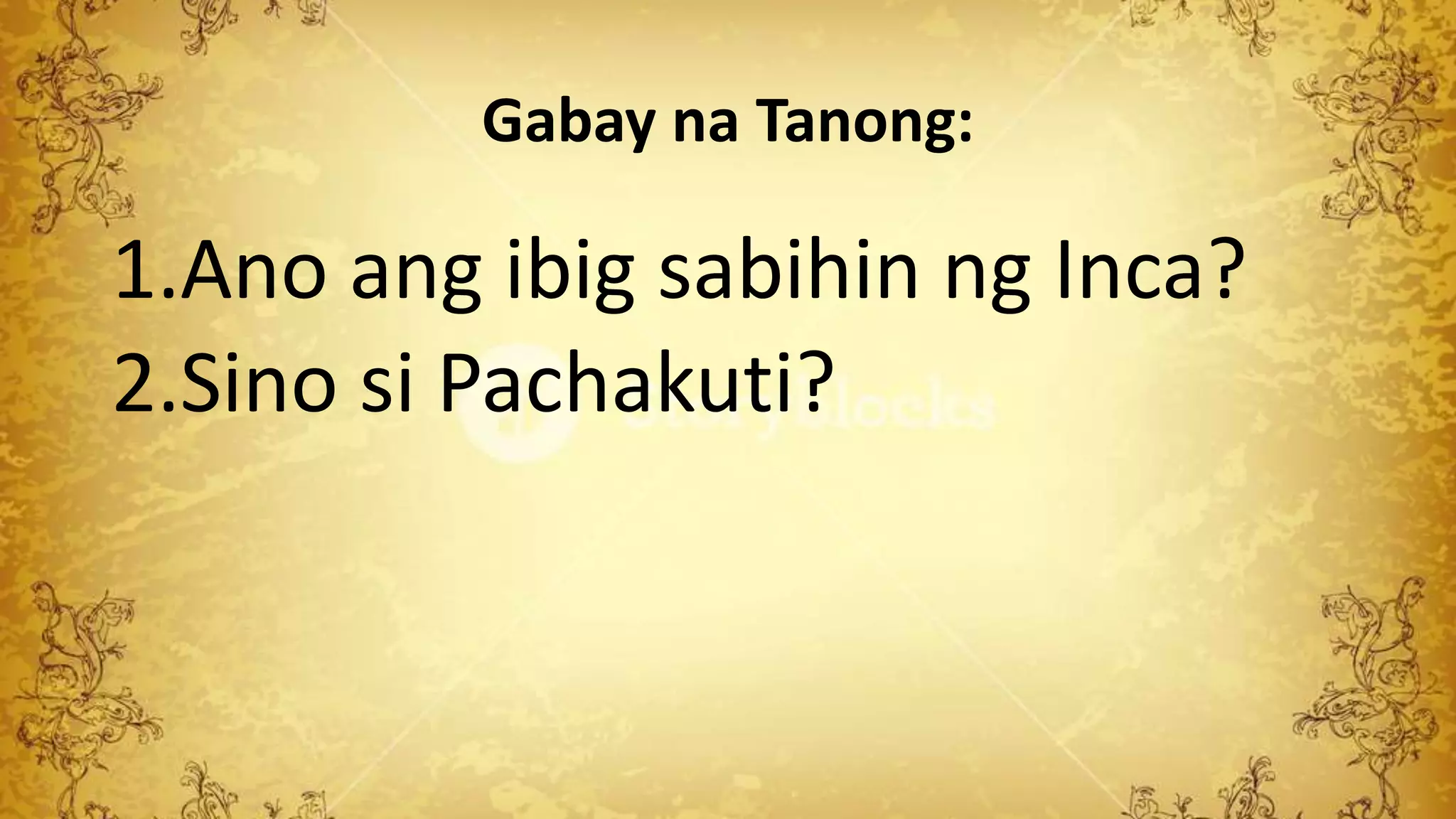 Kabihasnang Inca | PPTX