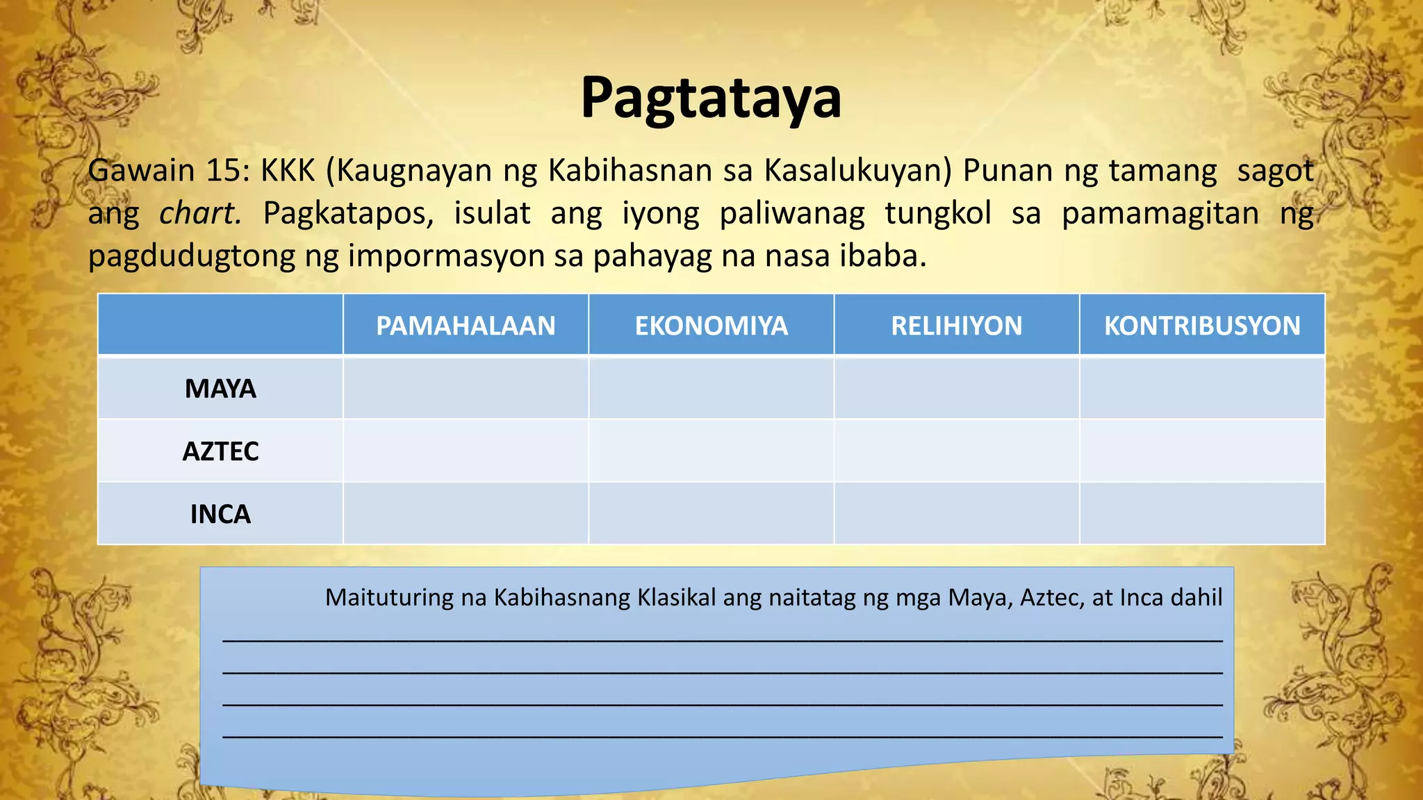 Kabihasnang Inca | PPTX