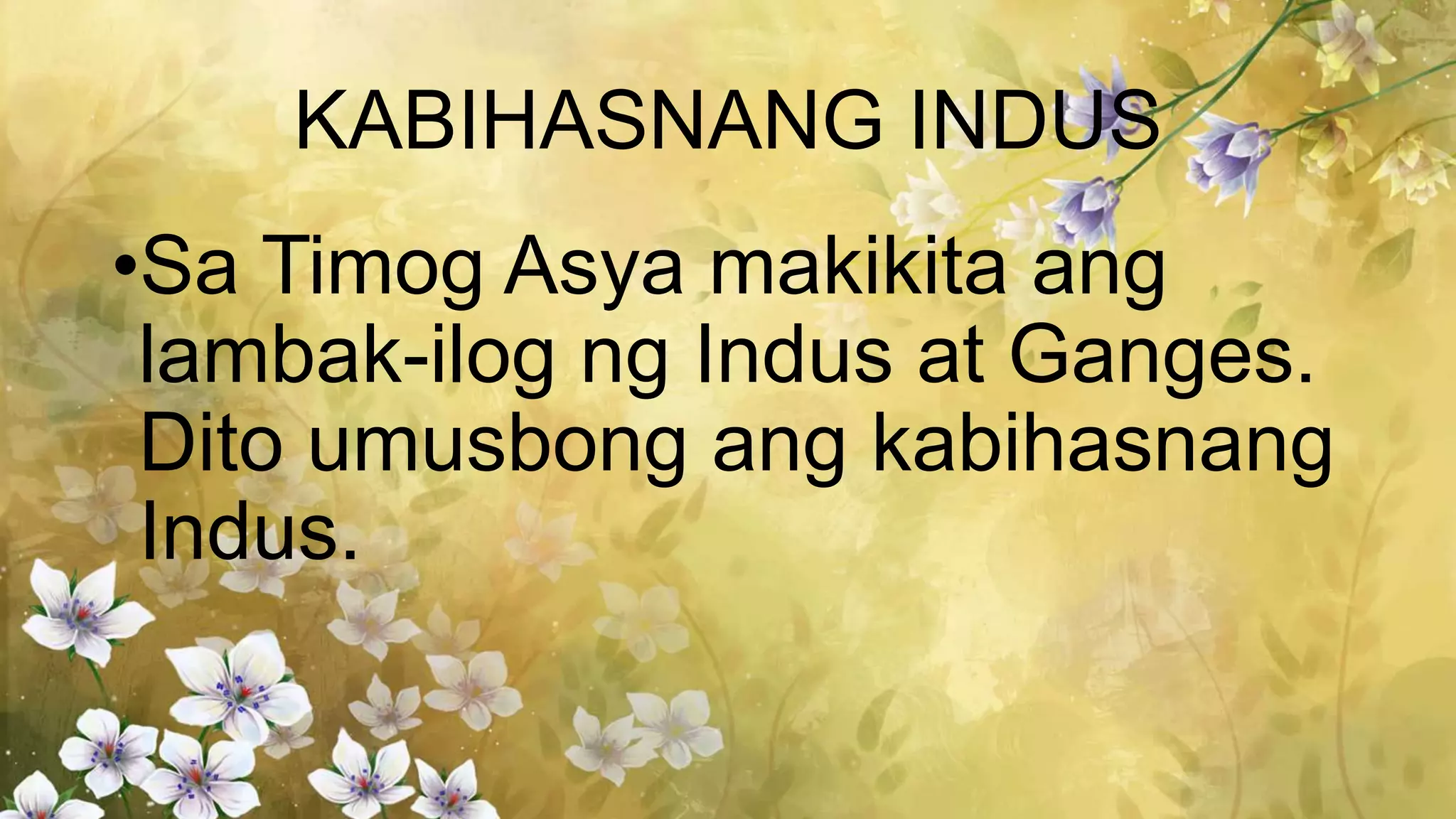 Kabihasnang indus1 | PPTX