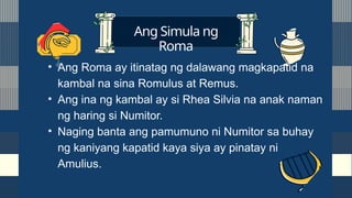 Kabihasnang Klasiko ng Roma Araling Panlipunan 8.pptx