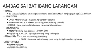 KABIHASNANG KLASIKO NG ROME.pptx