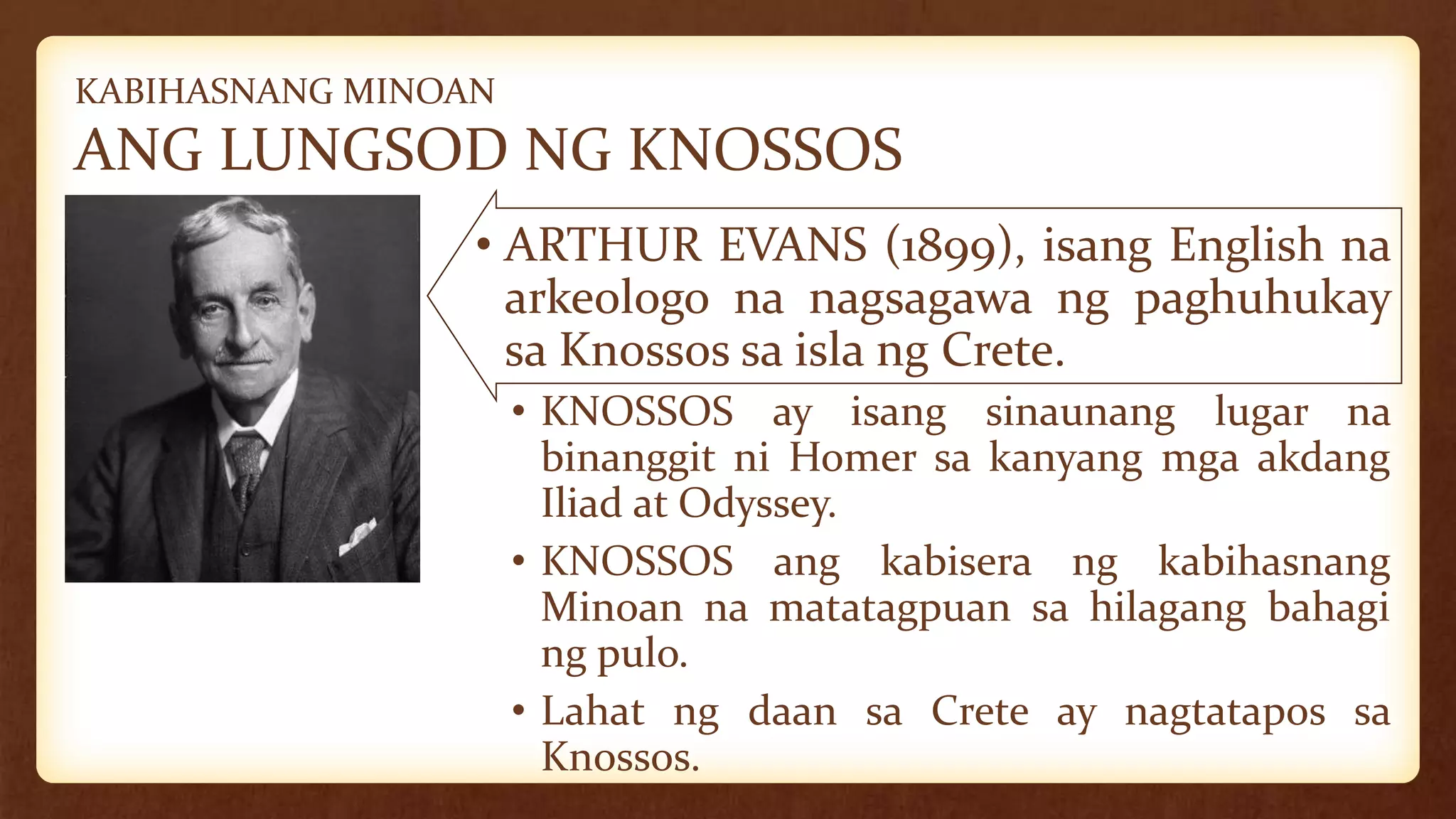 Kabihasnang Minoan at Mycenaean | PPTX