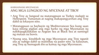 Kabihasnang Minoan at Mycenaean | PPTX