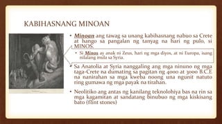Kabihasnang Minoan at Mycenaean | PPTX