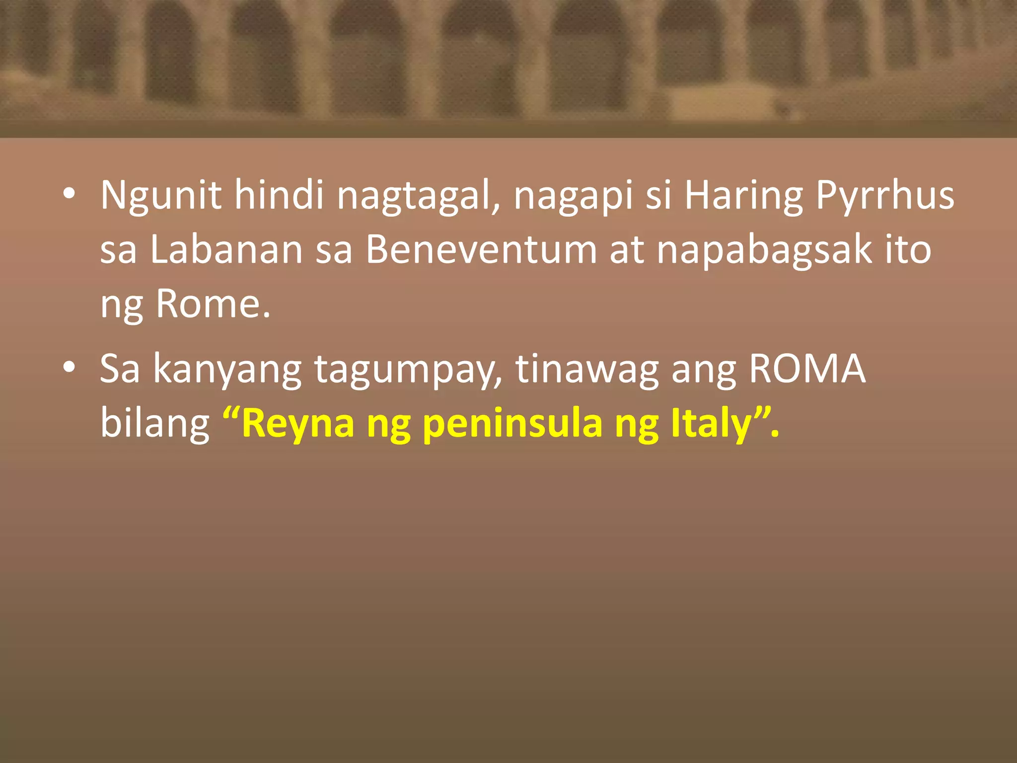 KLASIKAL NA KABIHASNANG ROME | PPTX