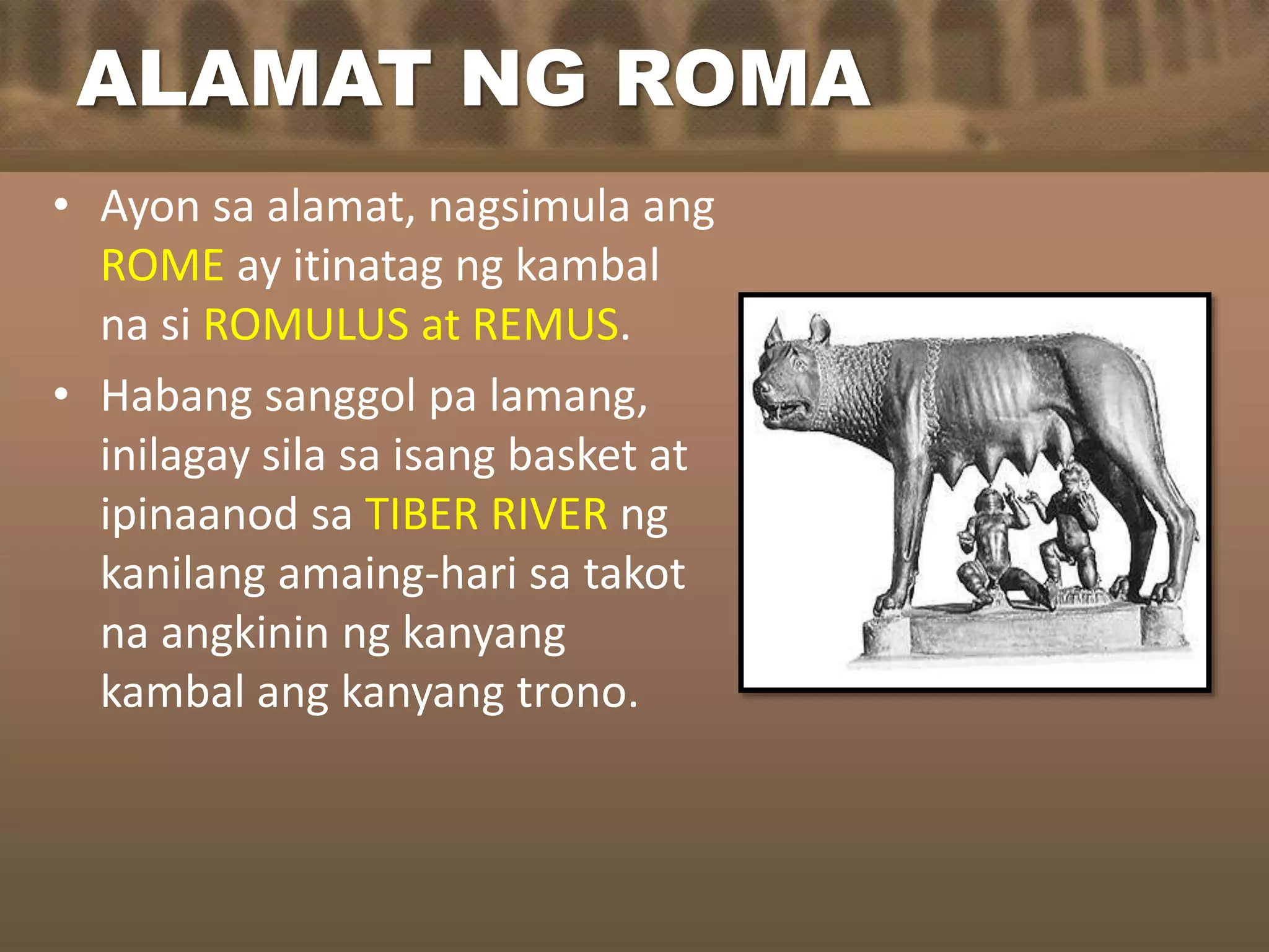 KLASIKAL NA KABIHASNANG ROME | PPTX