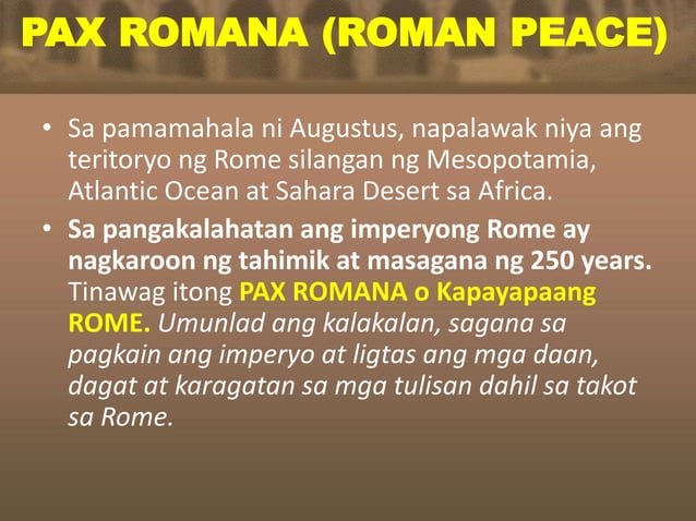 KLASIKAL NA KABIHASNANG ROME | PPTX