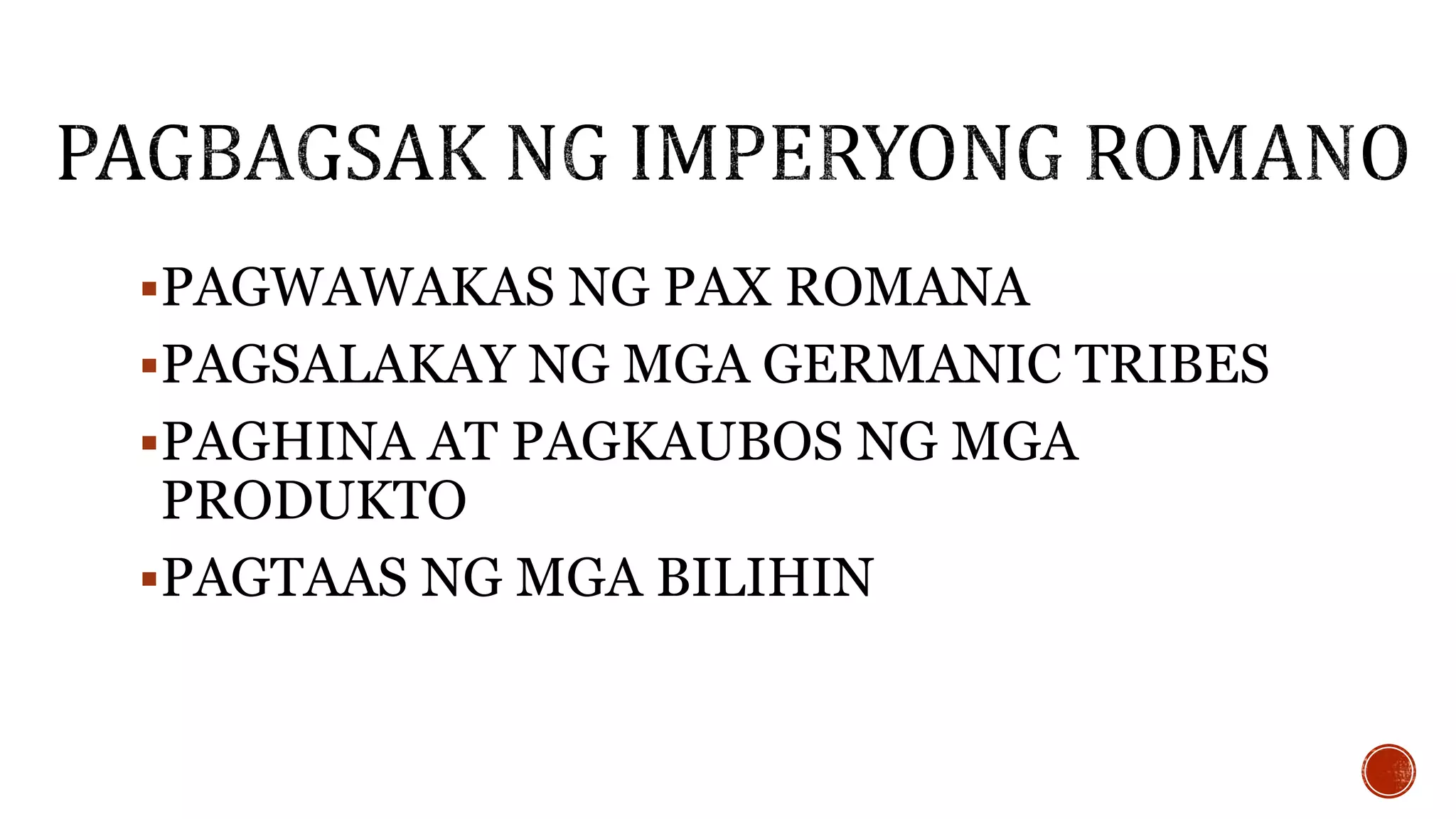 Kabihasnang Roman | PPTX